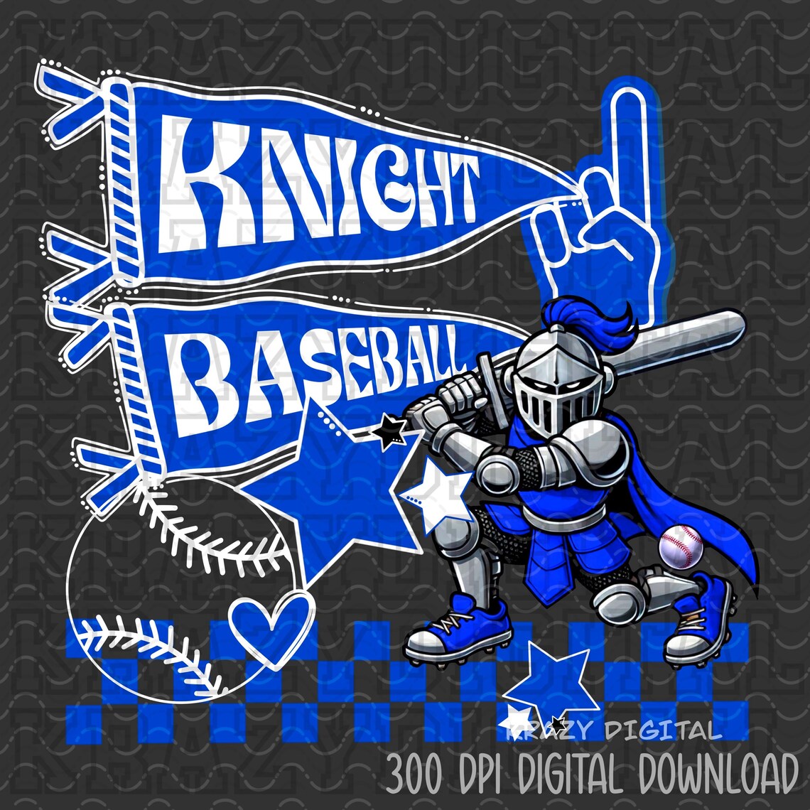 Blue Knight Baseball Pennant Flag PNG, Blue Knight Boy Mascot, Little ...