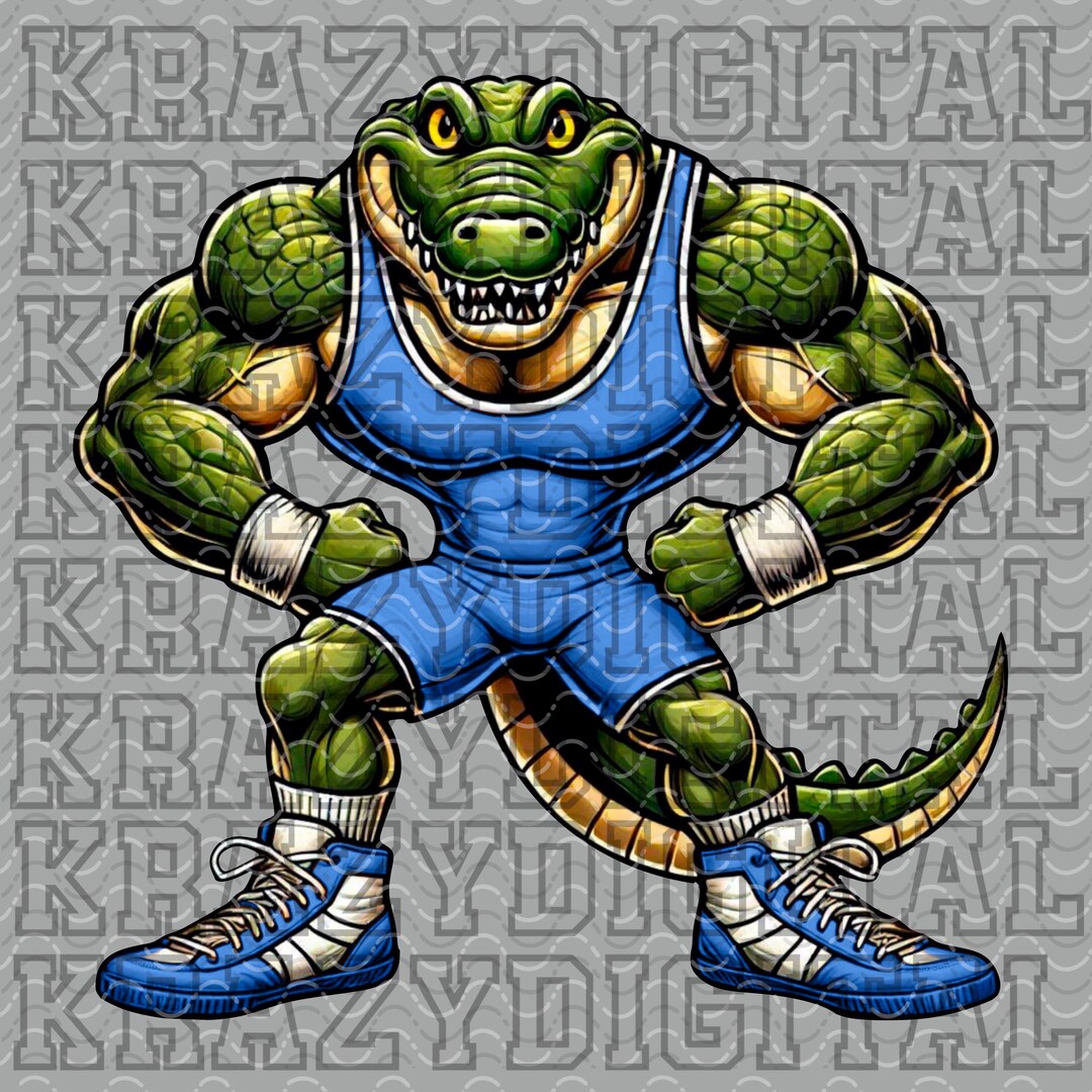 Gators Light Blue Wrestling PNG, Gators Boy Weight Lifting, Wrestling ...