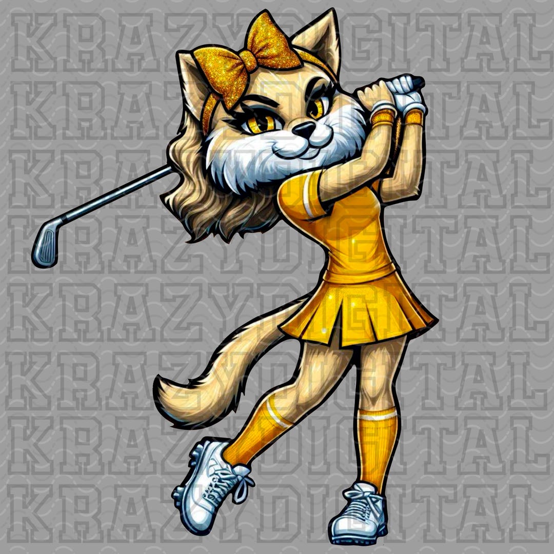 Wildcat Golf Yellow PNG, Mom Design Wildcat, Wildcat Spirit Digital ...