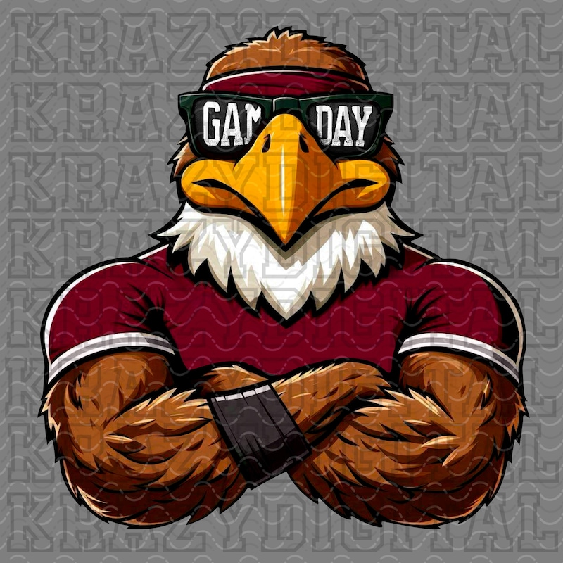 Maroon Hawks Design Png - Etsy UK
