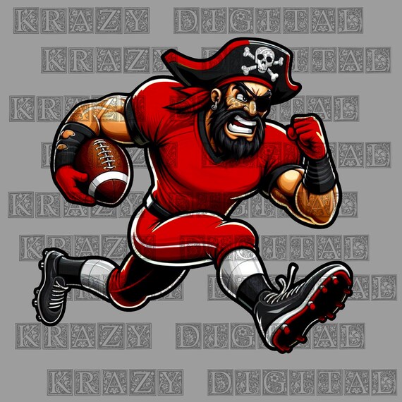 Pirate Football Mascot