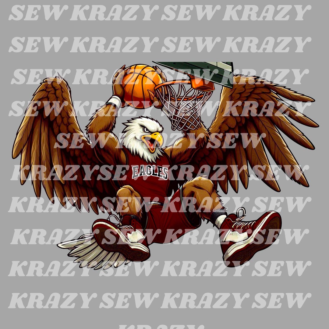 Eagles Maroon Basketball Mascot PNG, Eagle Basketball Mascot, Eagle ...
