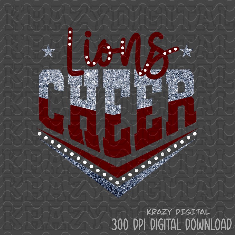 Lions Cheer PNG, Lions Maroon Cheerleader, Mom Spirit Shirt Design ...