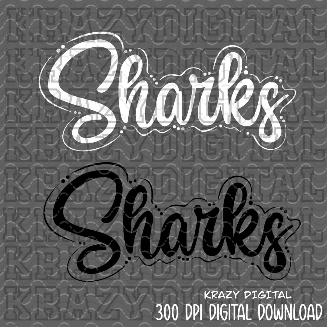 Sharks Mascot PNG, Mom Spirit Shirt Art, Simple Sleeve Pocket Design ...