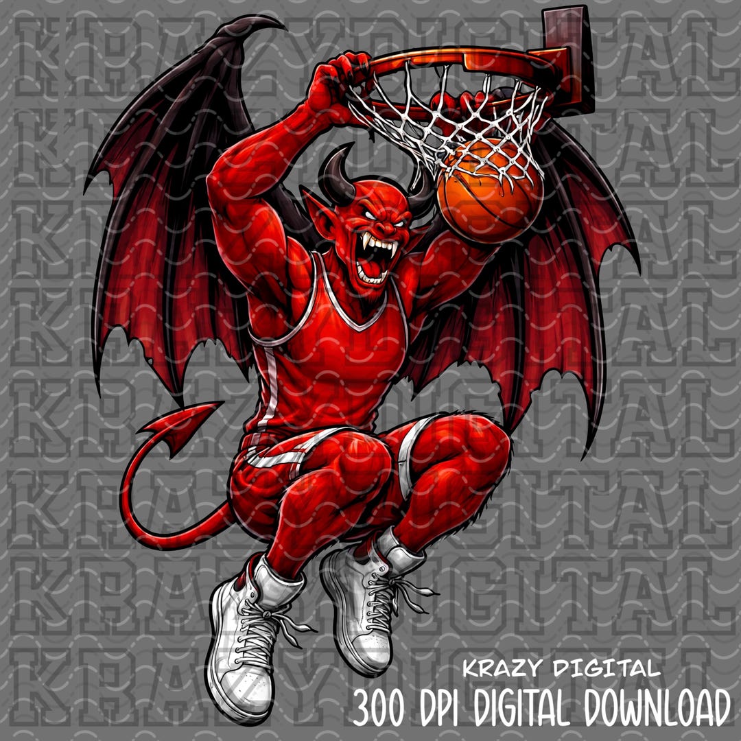 Red Devil Basketball Mascot PNG, Mom Spirit Shirt Design, Tounament ...