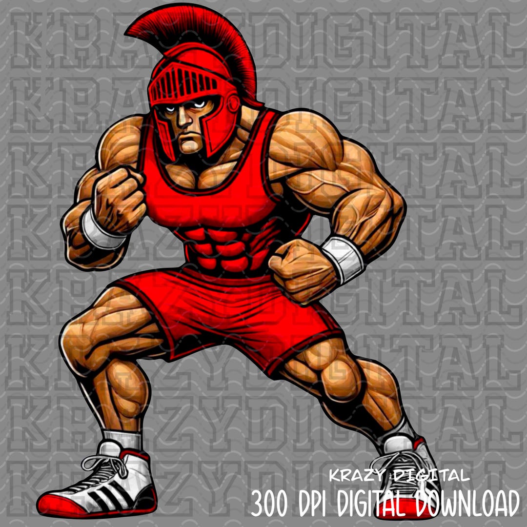 Red Trojan Wrestling PNG, Gladiator Red Sports Design, Boy Warrior ...