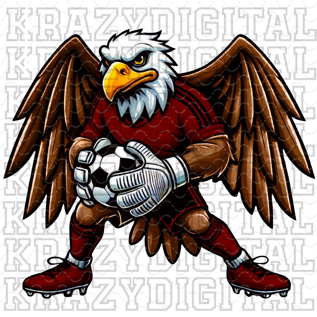 Eagles Maroon Soccer Goalie PNG, Eagle Maroon Mascot Goal Keeper, Eagle ...