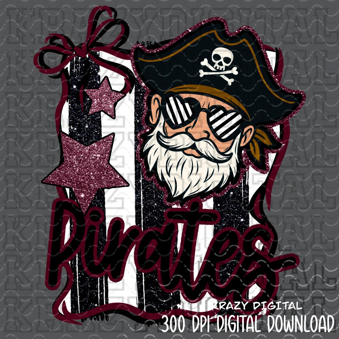 Girly Pirate PNG, Maroon Spirit Shirt Art, Stripes Stars Logos, Cruise ...