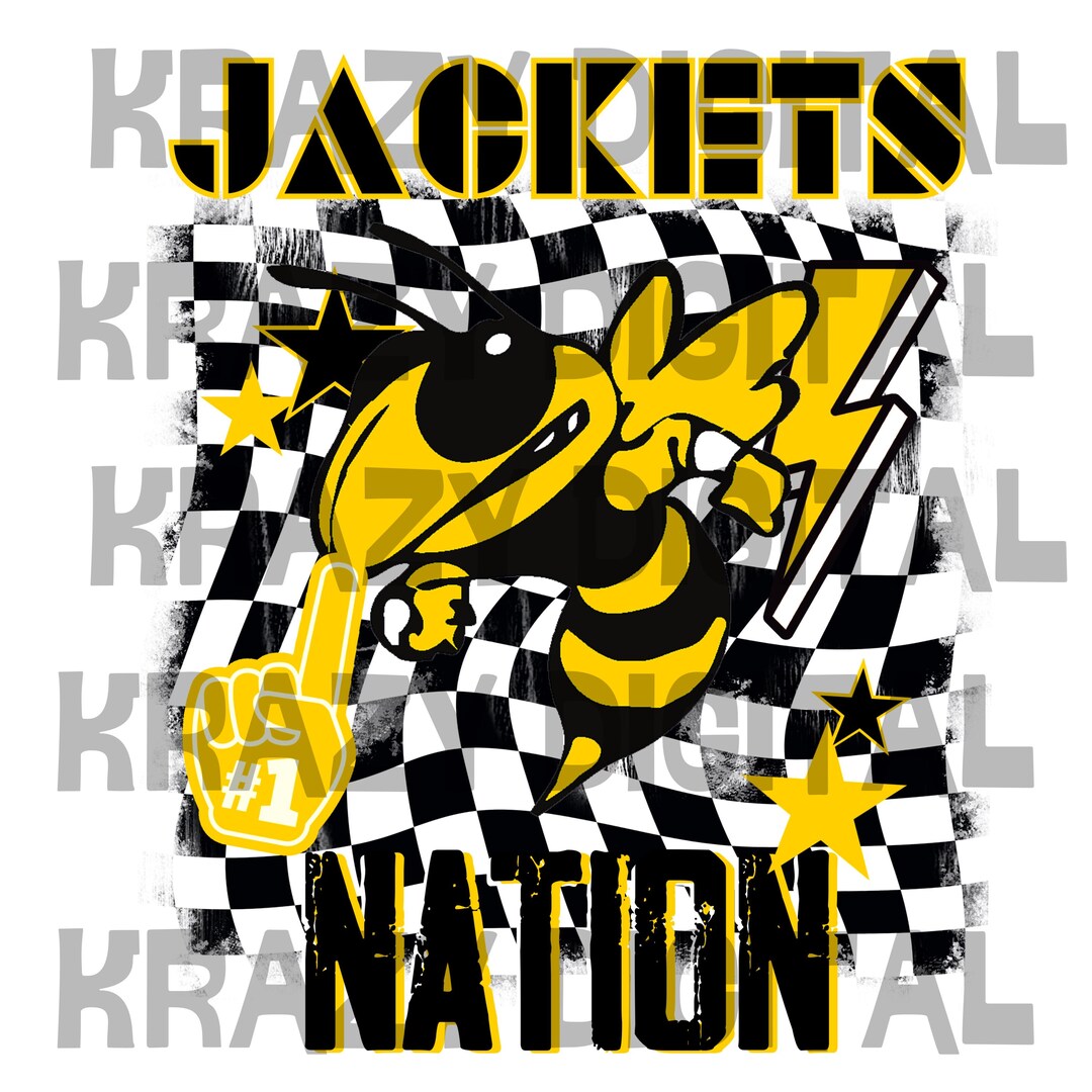 Jackets Nation Checkered Mascot PNG, Jackets Nations PNG, Jackets ...