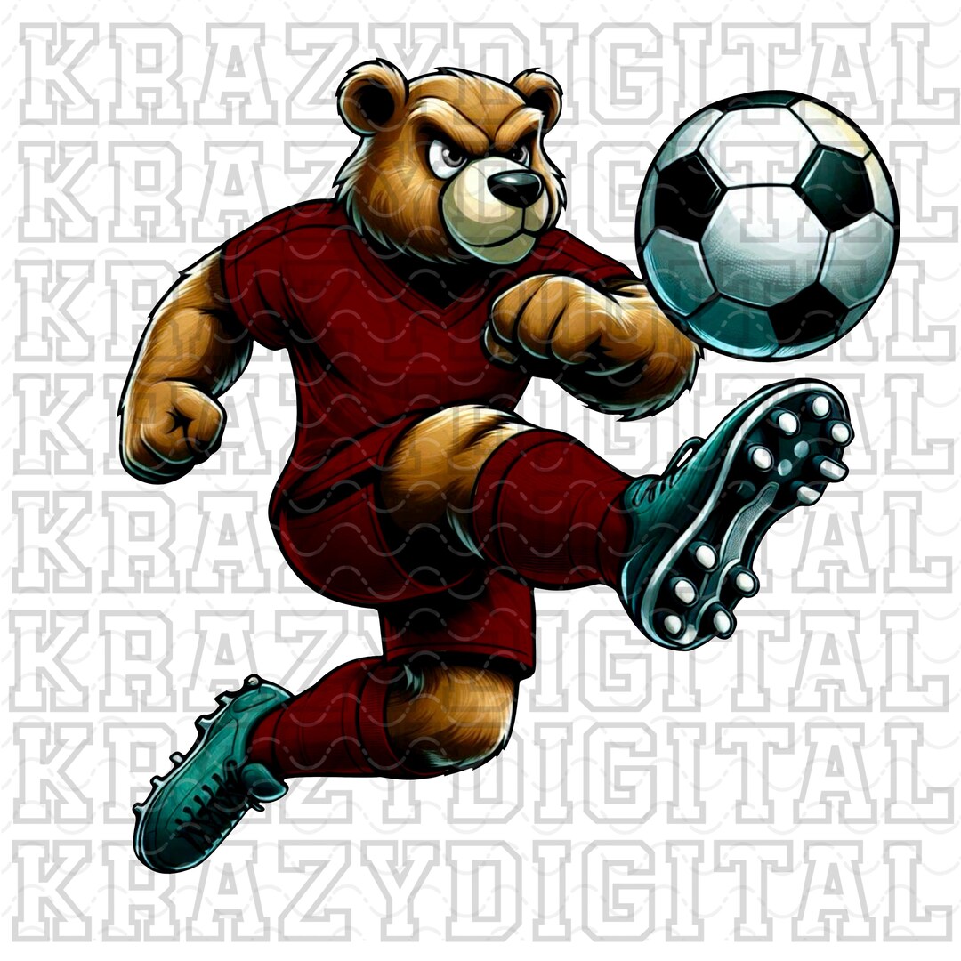 Maroon Bears Soccer PNG, Bears Mascot Digital Design, Maroon Bears Boy ...
