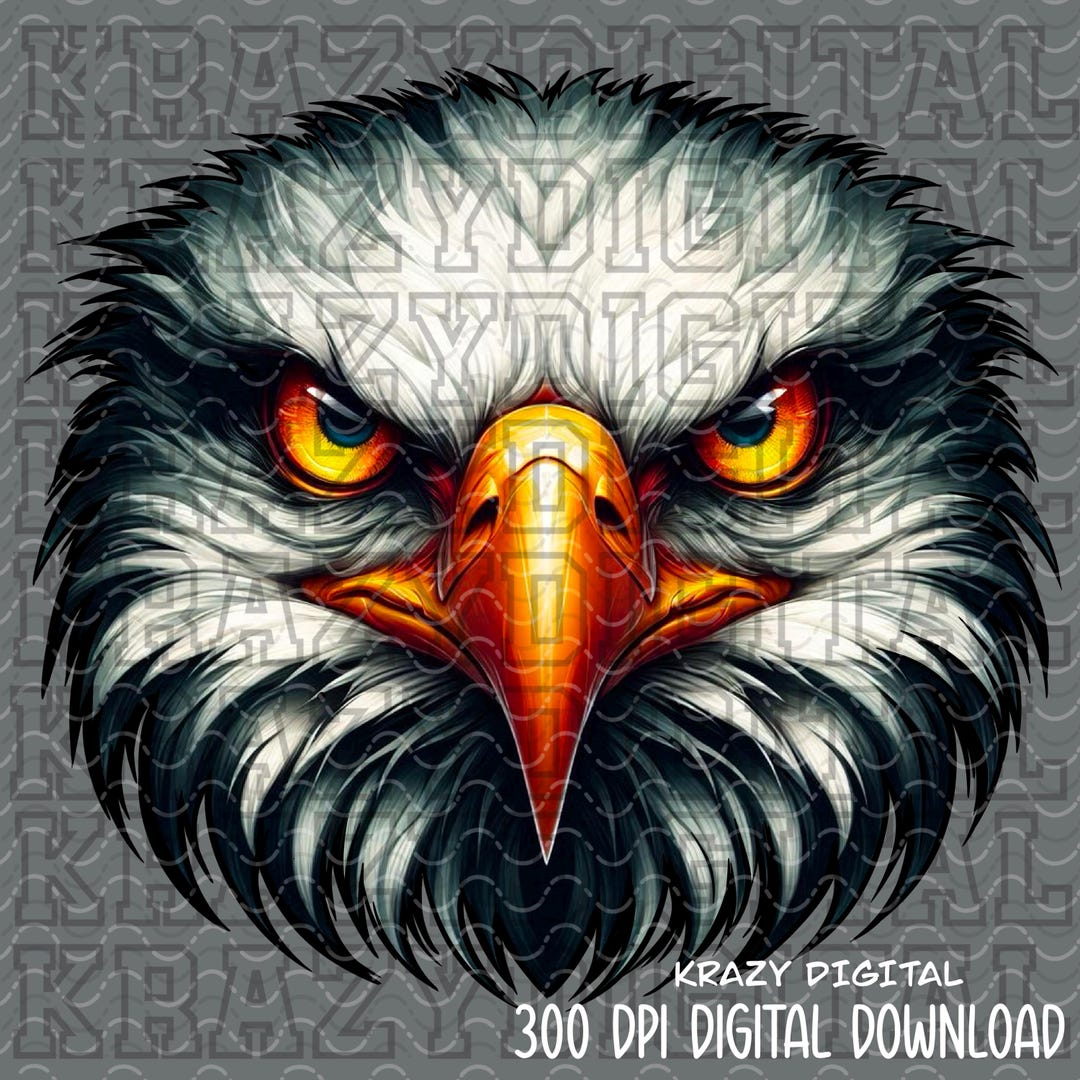 Fierce Eagle PNG, Eagles Mascot Digital Design, Strong Spirit Shirt Art ...