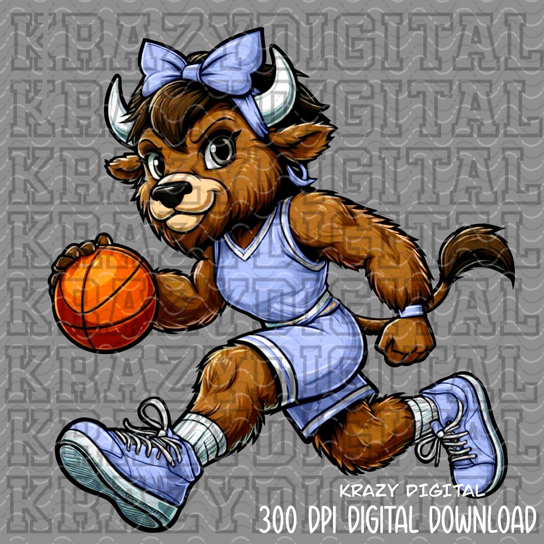 Lady Buffalo Basketball PNG, Zoo Animal Basketball Design, Columbia ...