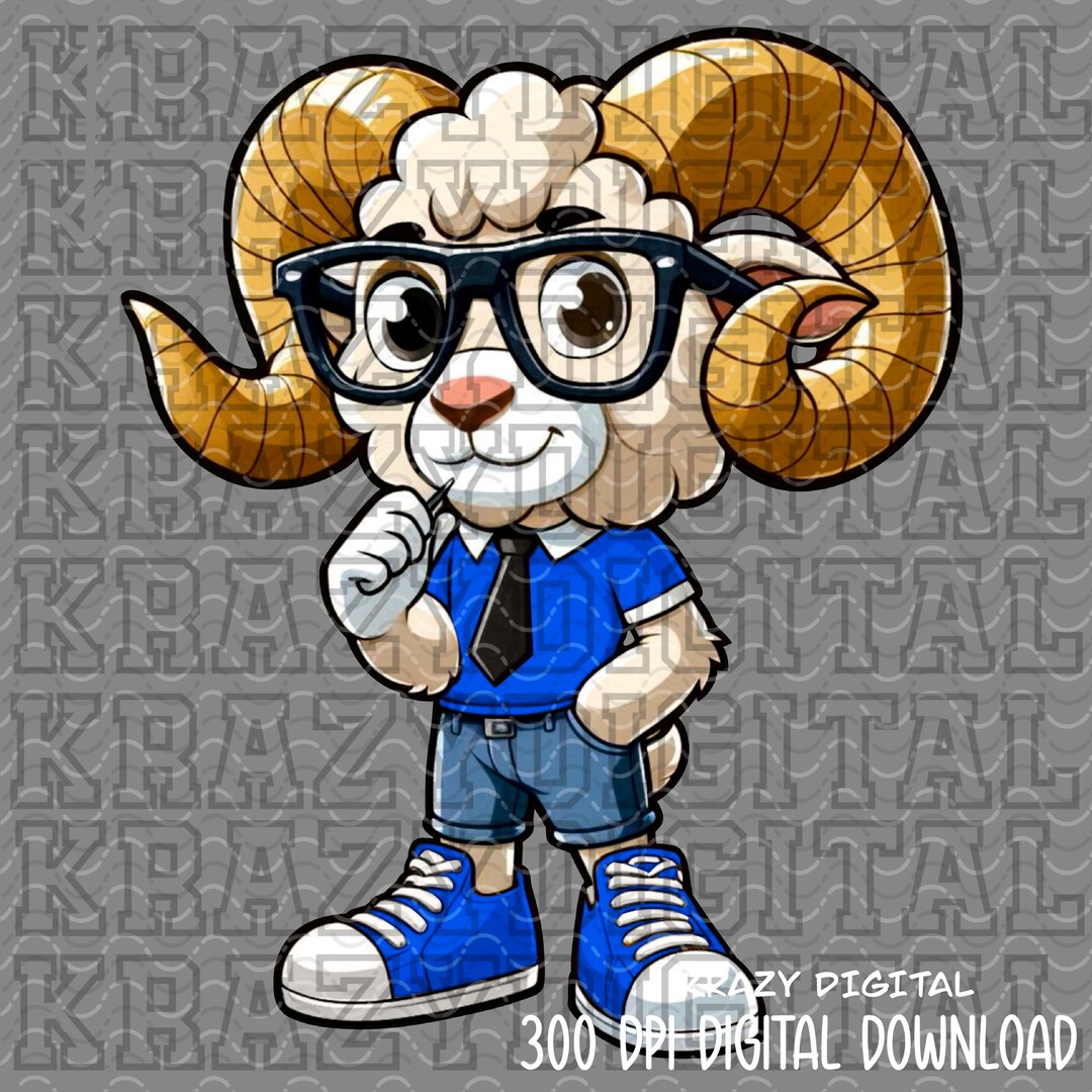 Rams Scholastics Back to School, Rams Blue Academic Mascot PNG, School ...