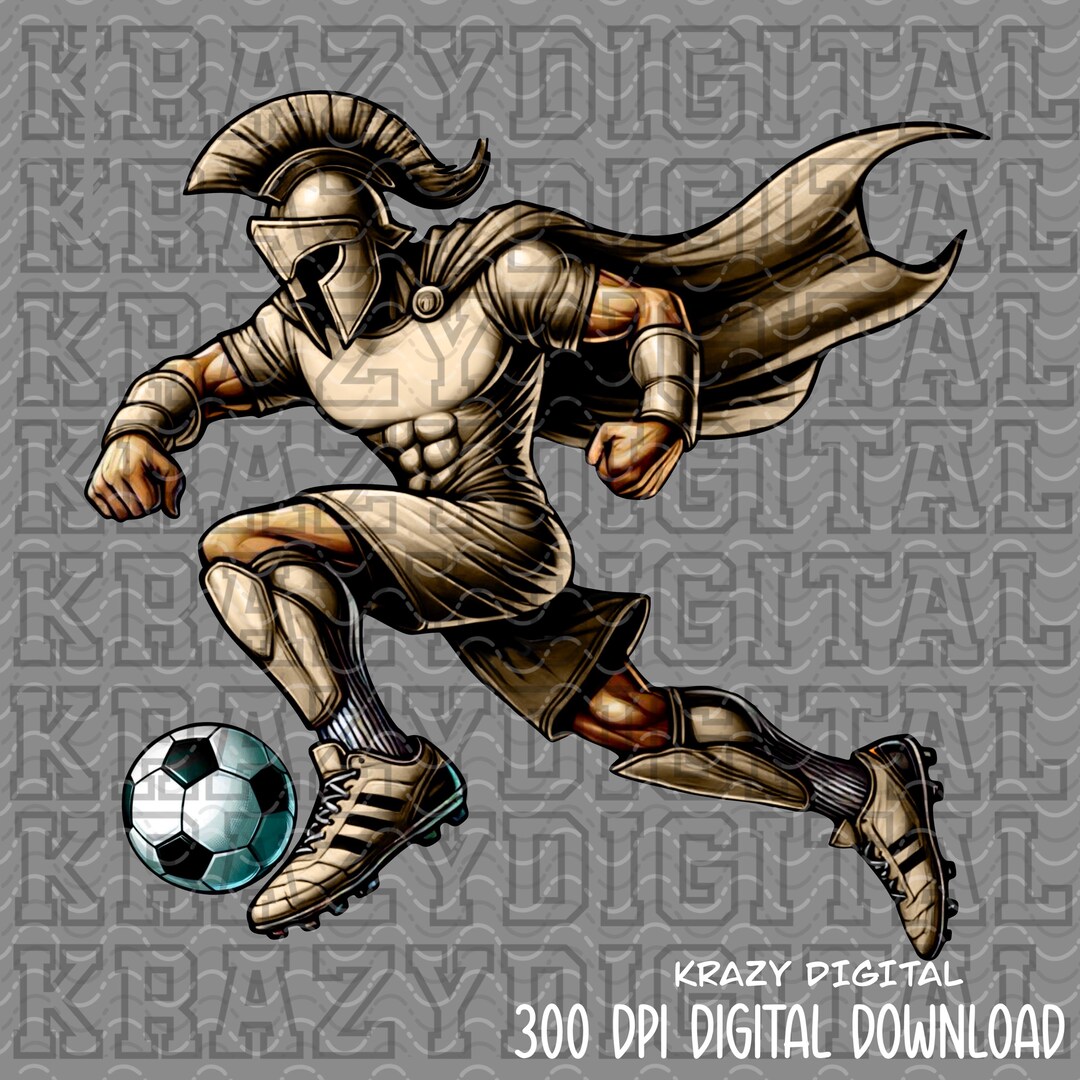 Trojan Gold Soccer Mascot PNG, Warrior Mascot PNG, Gladiator Gold ...