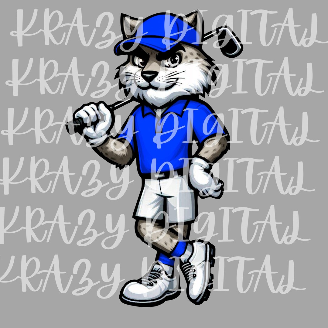Wildcat Golf Blue PNG, Blue Mom Design Wildcat, Blue Wildcat Spirit ...