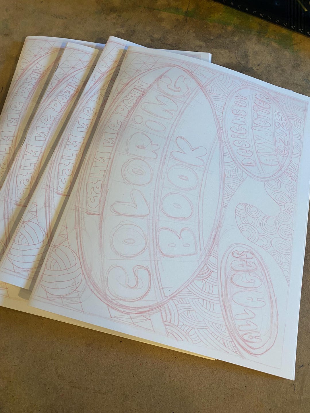 COLORING BOOK Geometric Patterns Calm Me Down - Etsy