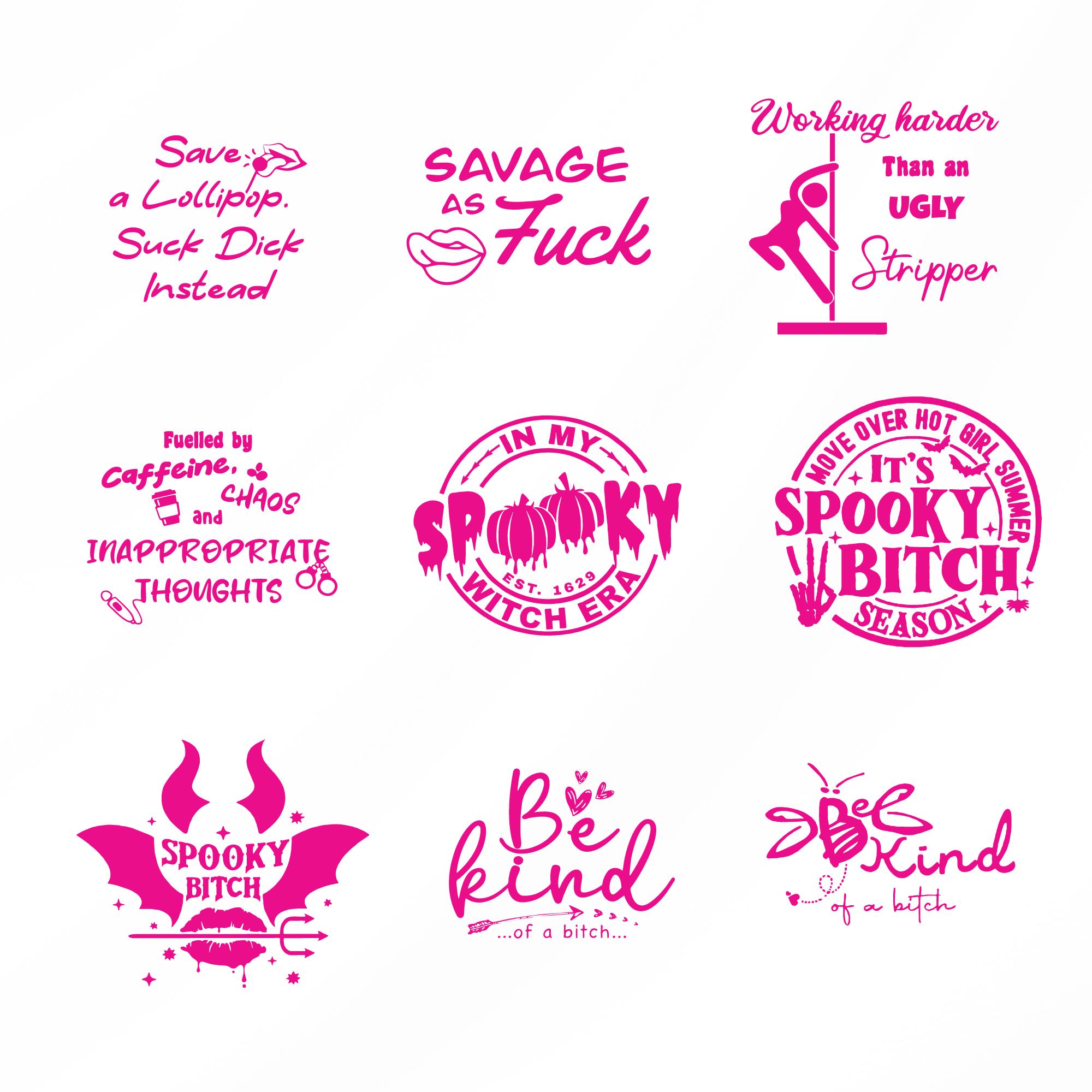 Adult Svg Bundle, 50 Adult Quotes Clipart for Cricut, Adult Sayings Cut ...