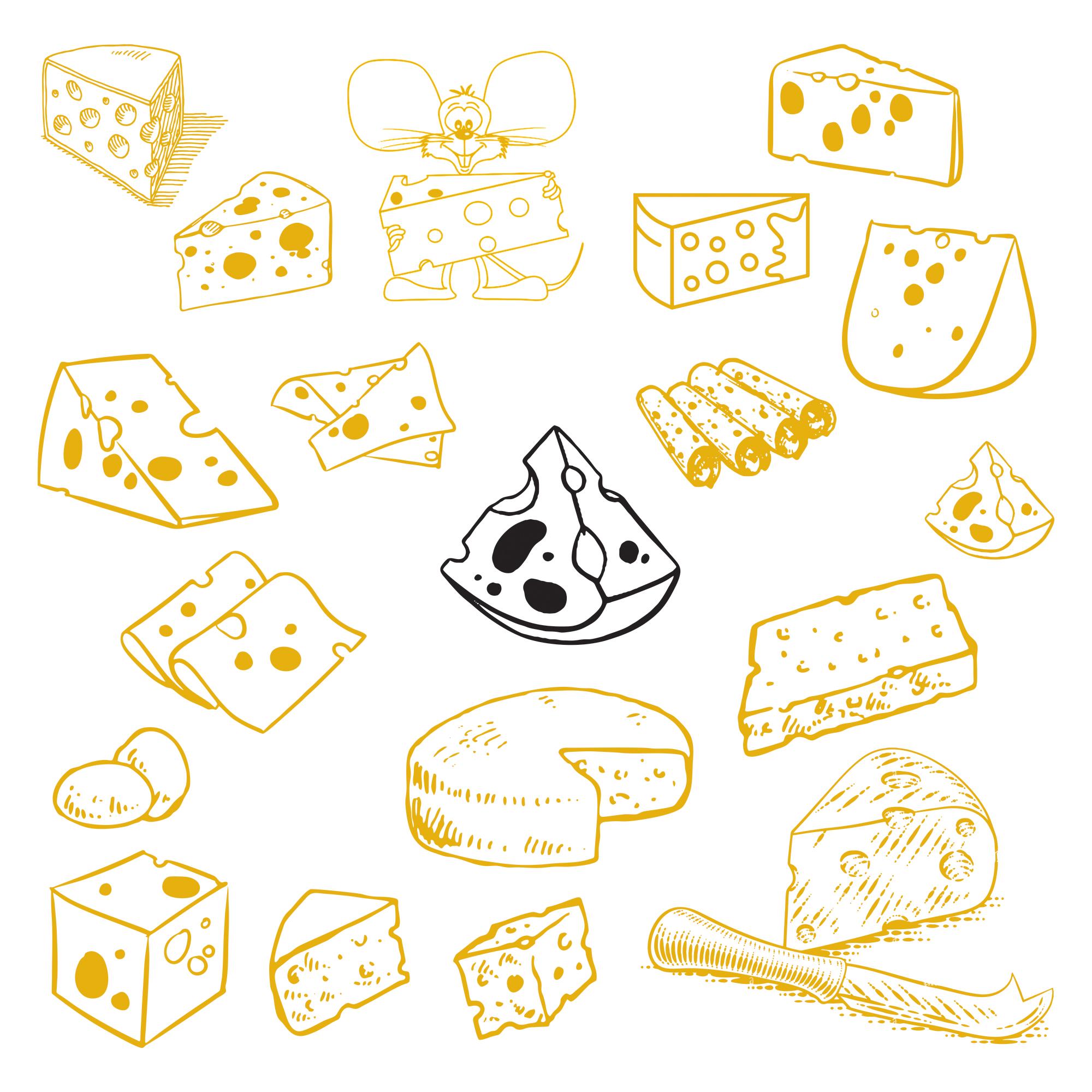 Cheese Svg Bundle, 50 Cheese Clipart for Cricut, Cheese Svg, Cheese ...