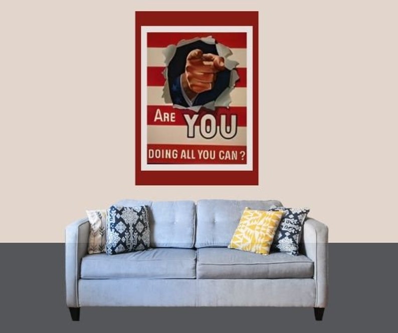 Vintage Printable WW2 Propaganda Poster American Patriotic Wall Art ...