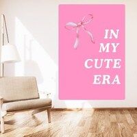 Printable Cute Pink Bow Coquette Dorm Room Poster for Girls, in My Cute ...