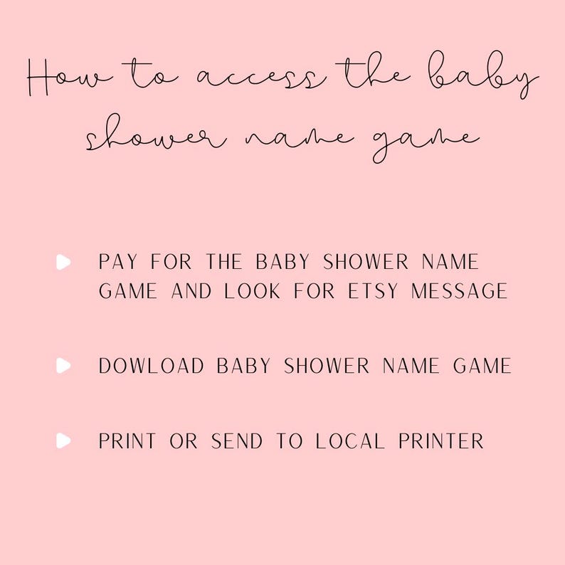 Name Game, Printable Baby Shower Name Game, Baby Shower, Pregnancy ...