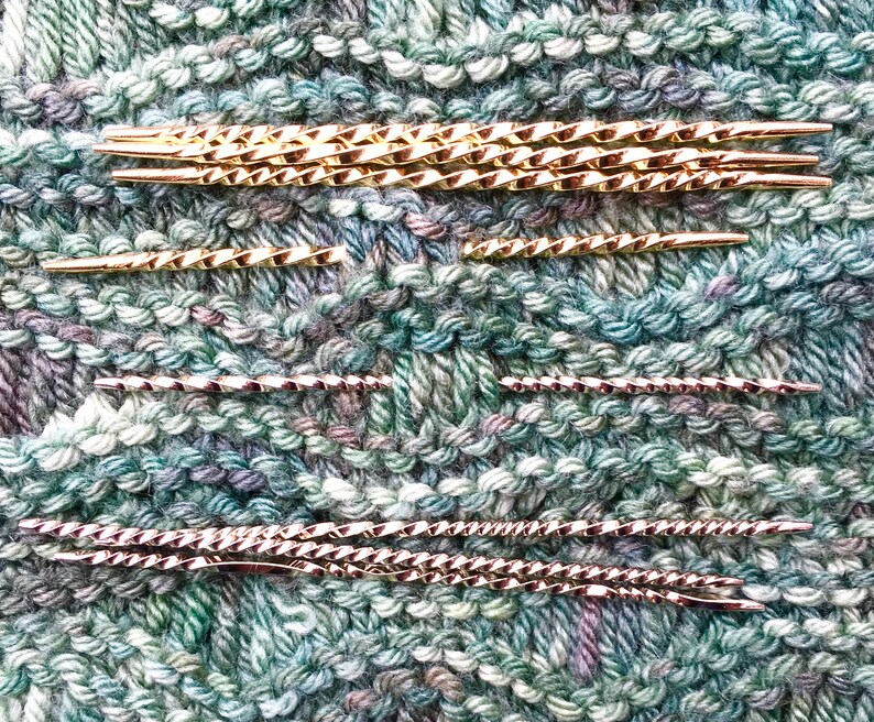 Straight Twisted Cable Needles (patent Pending) - Etsy