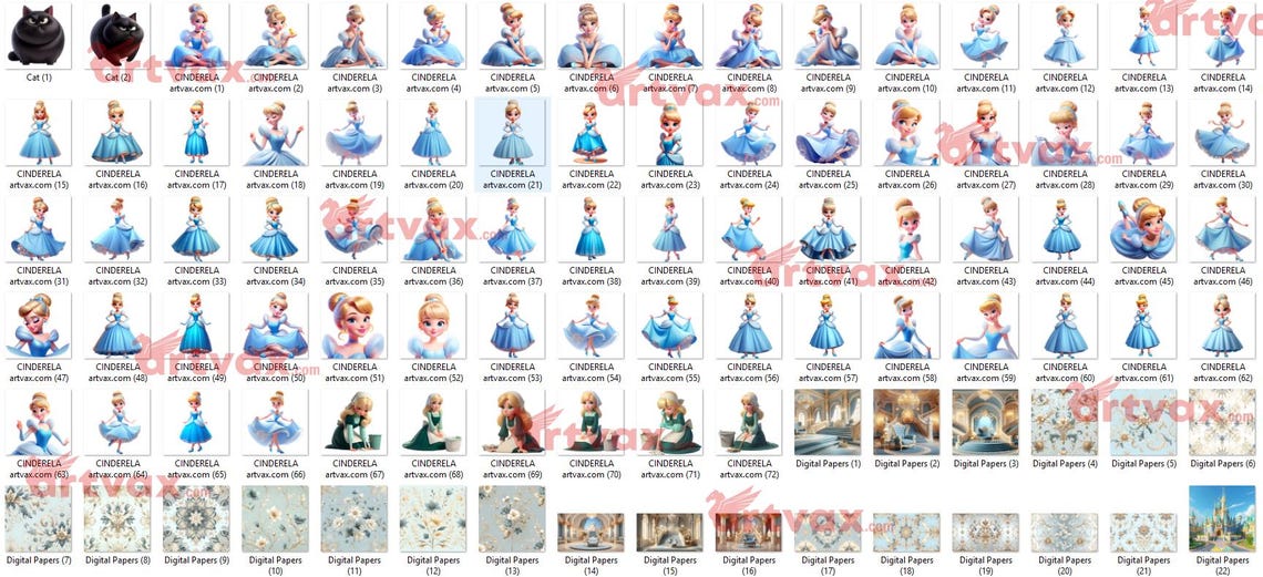 Cute 3d Cinderella Princess Clipart, Fairy Tale Princess, Glass Slipper ...