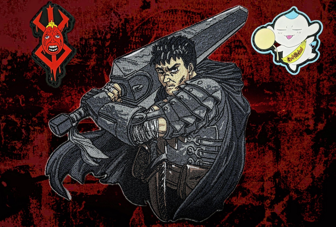 Berserk Guts Puck Behelit 3 Patch Velcro Set, Limited Edition, 50 ...