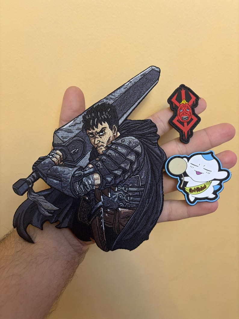 Berserk Guts Puck Behelit 3 Patch Velcro Set, Limited Edition, 50 ...