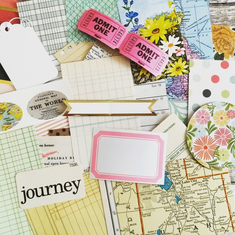 Mini Paper Pack New and Vintage Papers - Etsy