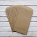 Kraft Coin Envelopes Set of 10 - Etsy
