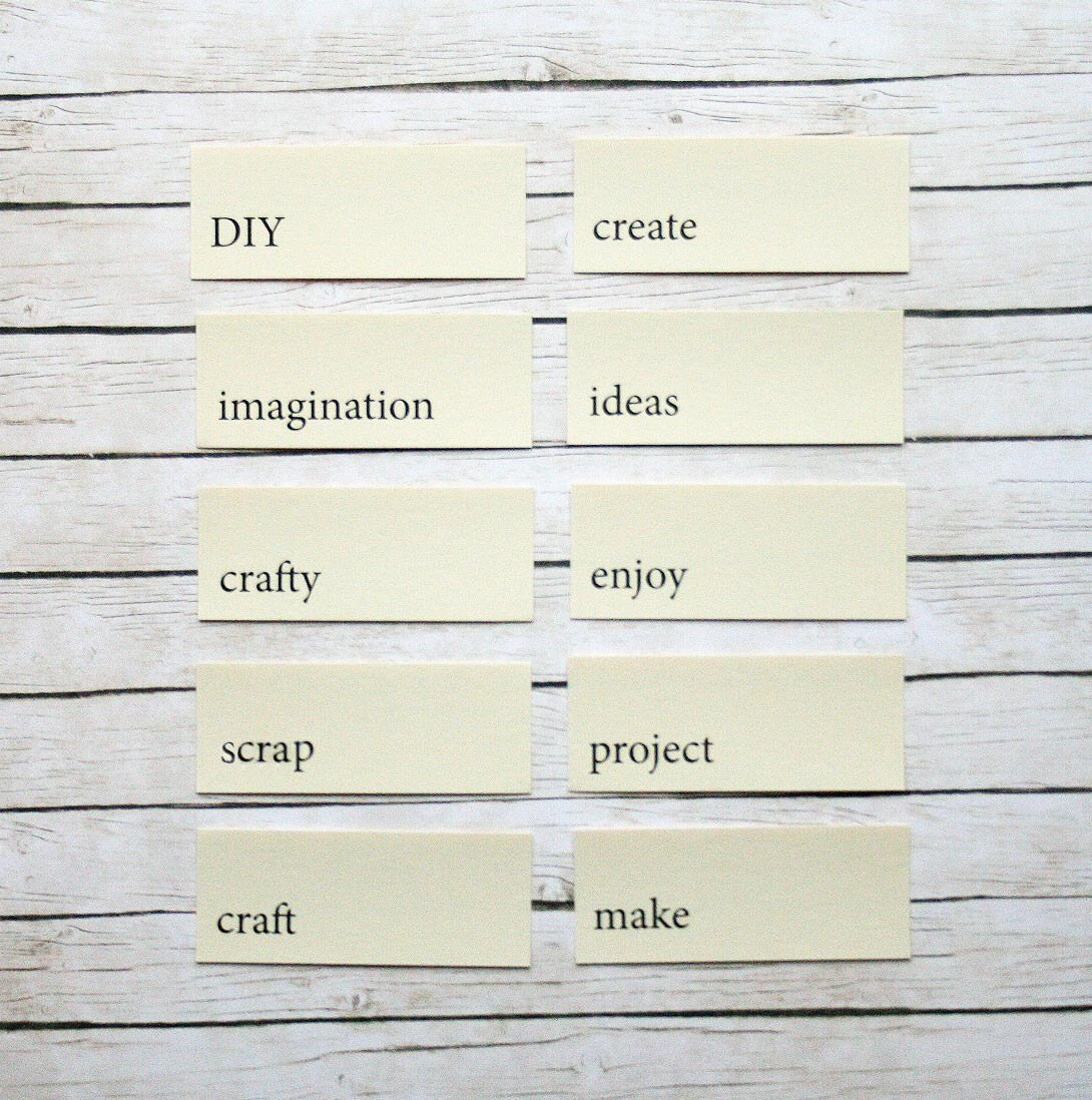 Mini Flashcards DIY Edition Set of 10 | Etsy