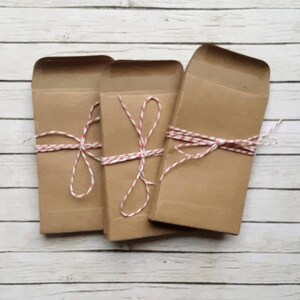 Kraft Coin Envelopes Set of 10 - Etsy