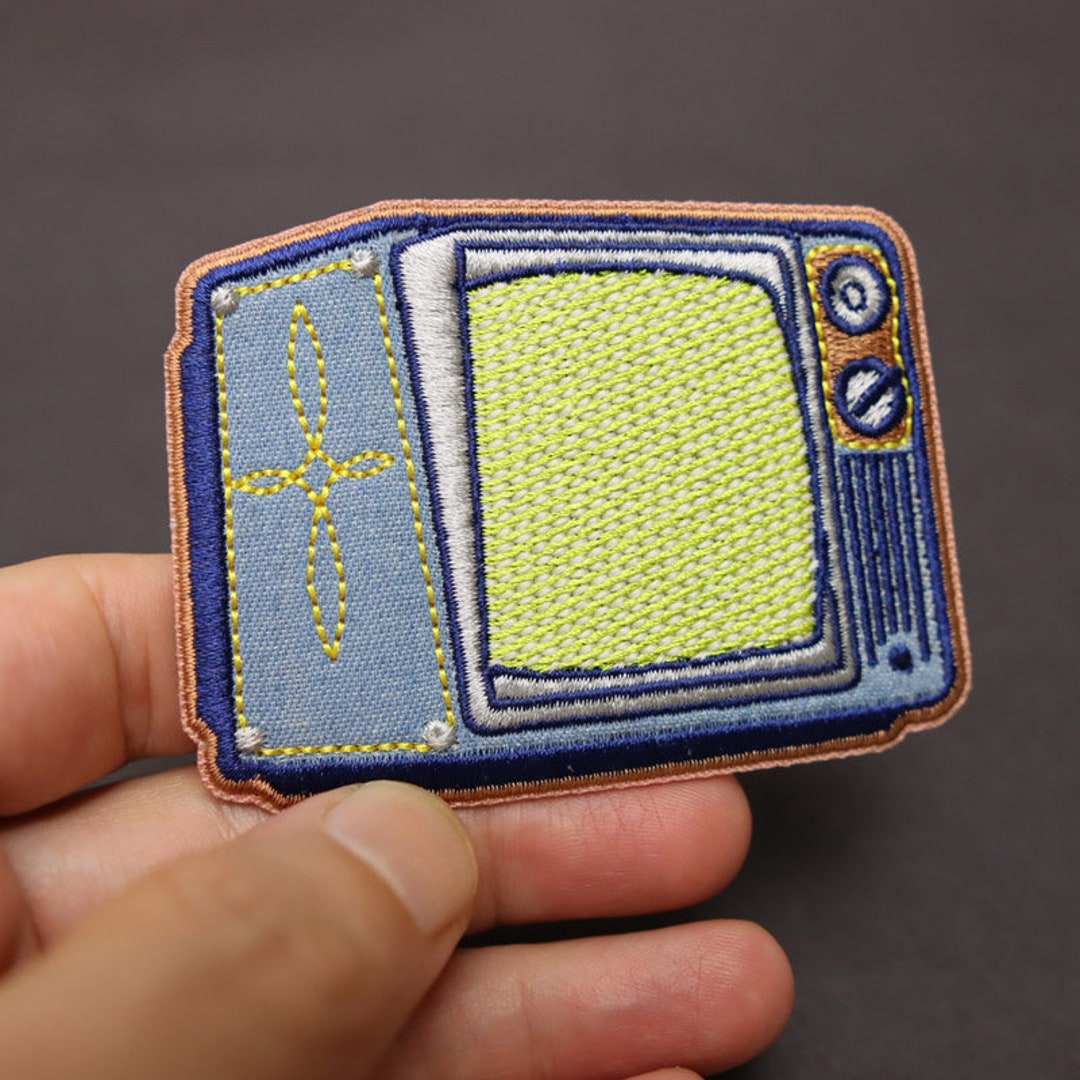 Denim TV Patch - Etsy