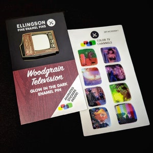 Woodgrain Set With Color TV Channels - Etsy