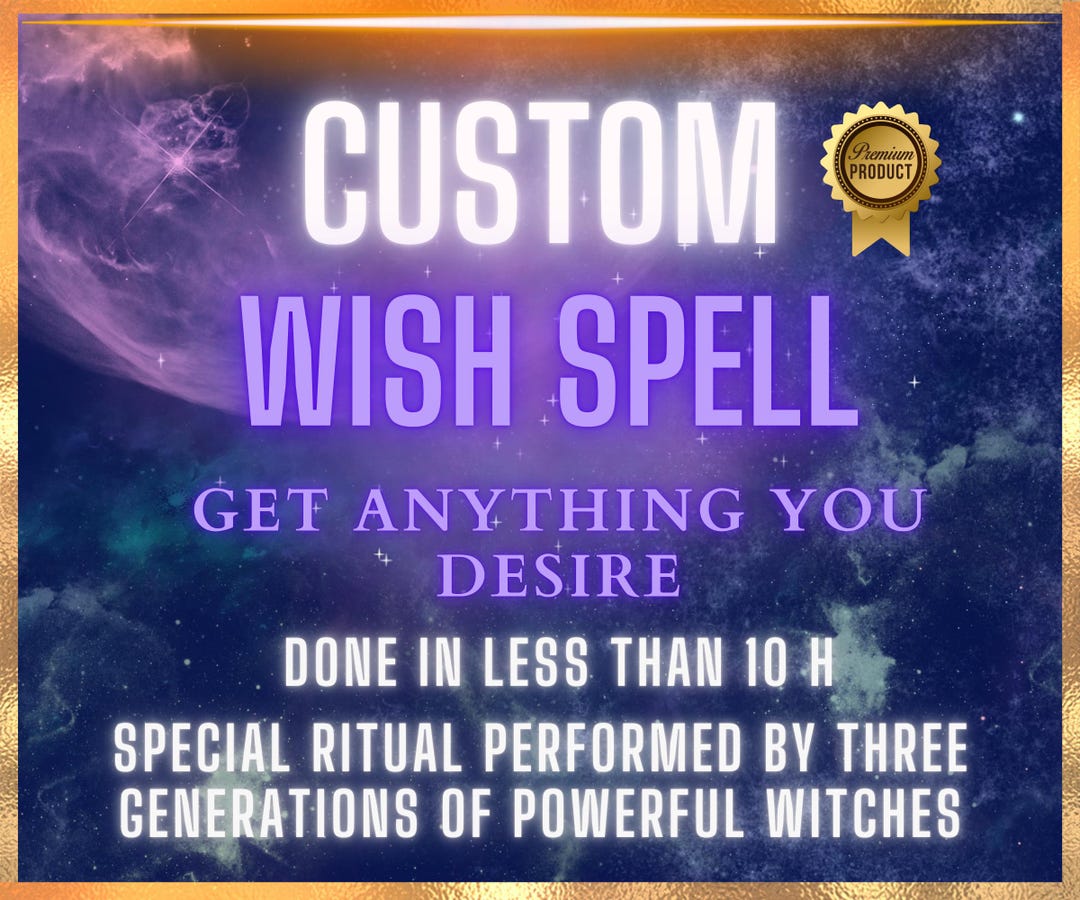 Custom Wish Spell Make a Wish Spell Same Day Wish Spell Casting Unique ...