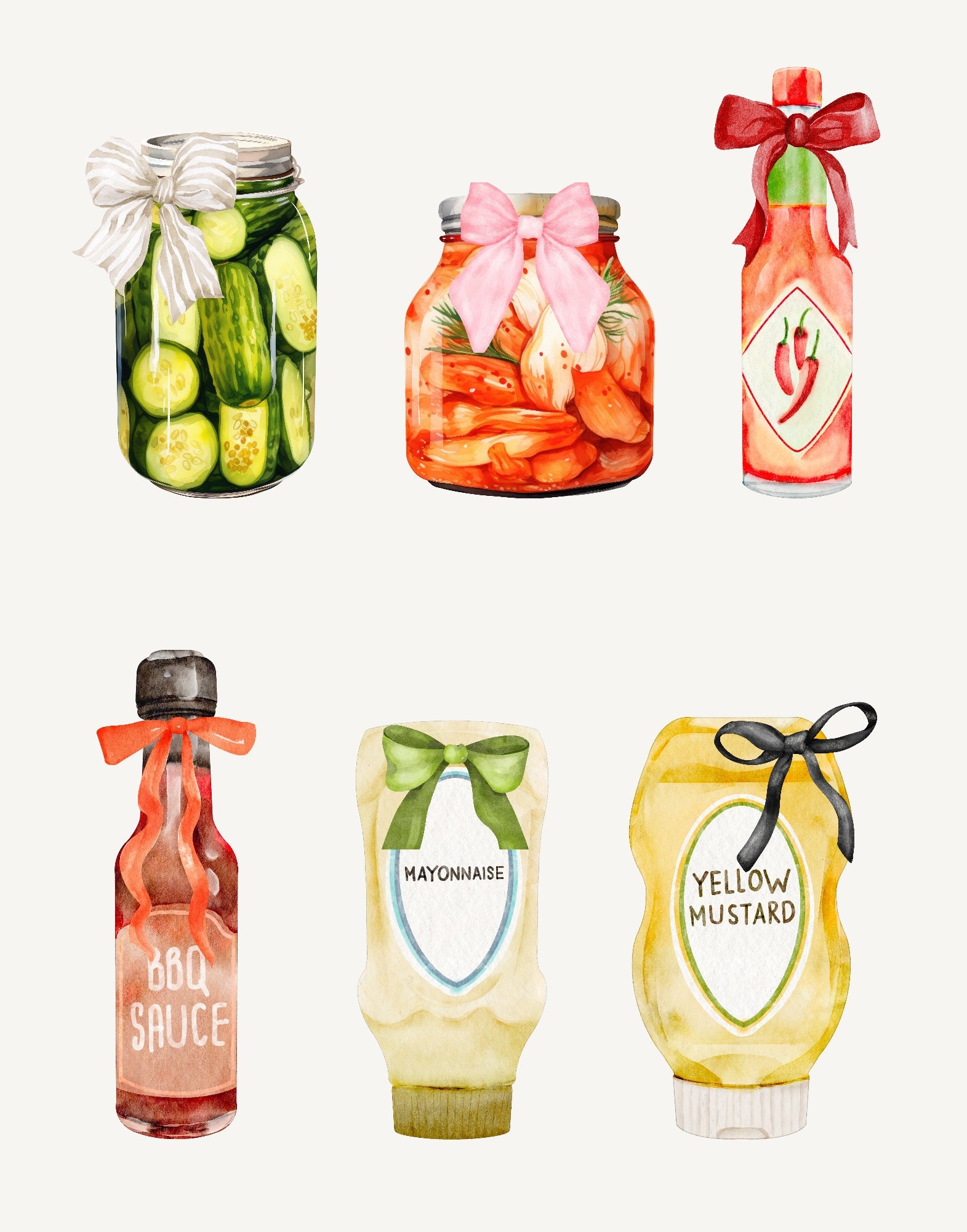 Coquette Bow Foodie Digital Print | Trendy Wall Art | Pretty Preppy ...