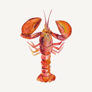 Lobster Digital Print | Trendy Wall Art | Pretty Preppy Decor | Kitchen ...
