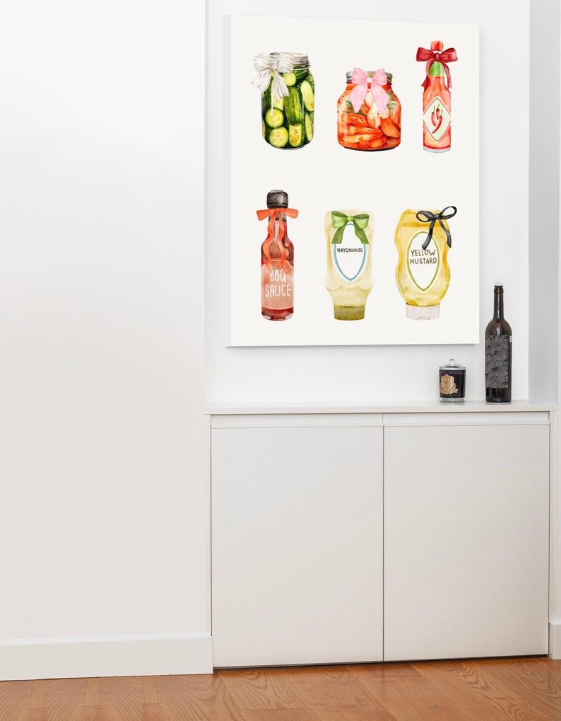 Coquette Bow Foodie Digital Print | Trendy Wall Art | Pretty Preppy ...
