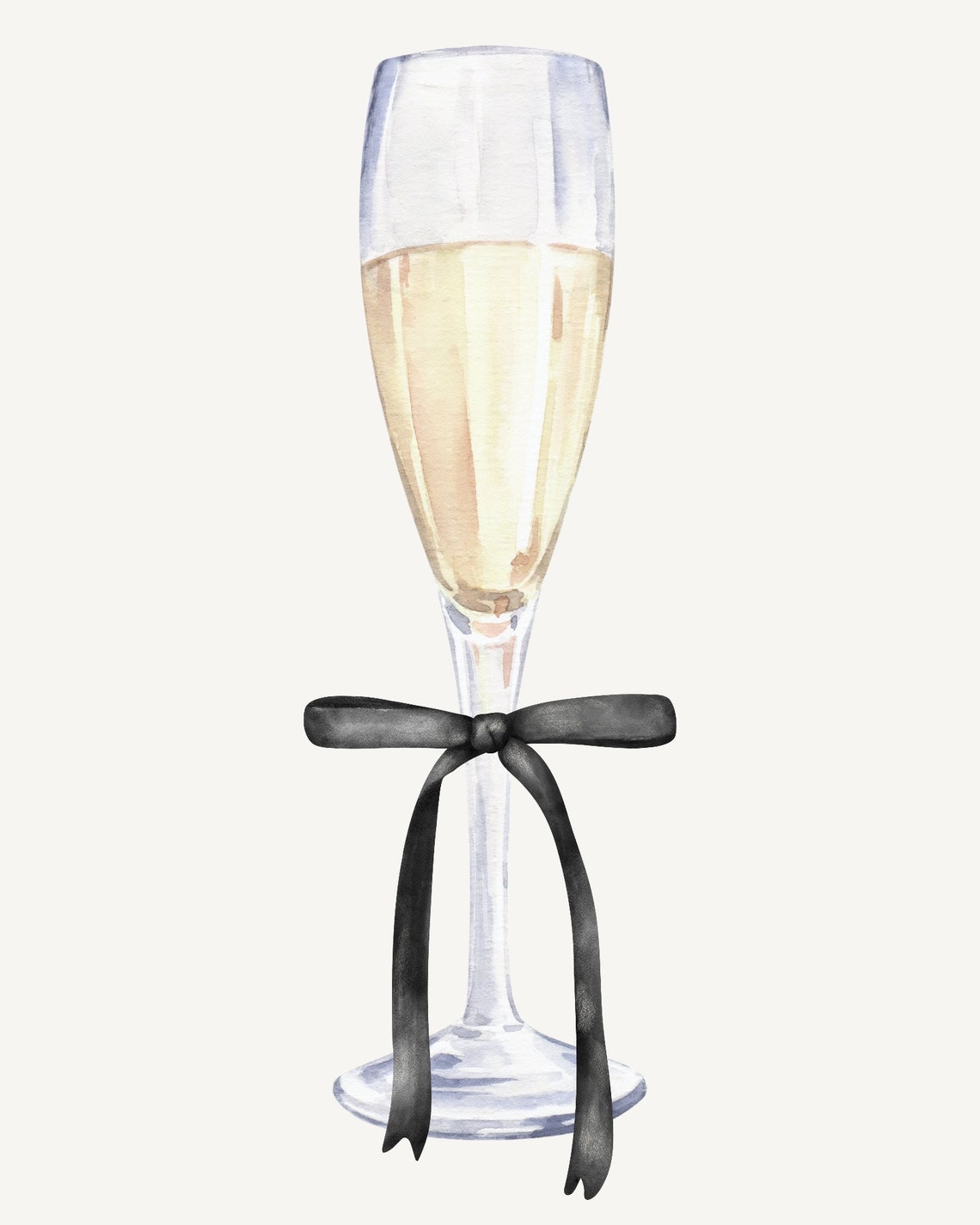 Coquette Black Bow Champagne Digital Print | Trendy Wall Art | Pretty ...