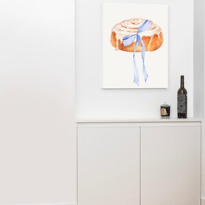 Coquette Cinnamon Roll Bow Digital Print | Trendy Art | Kitchen Decor ...
