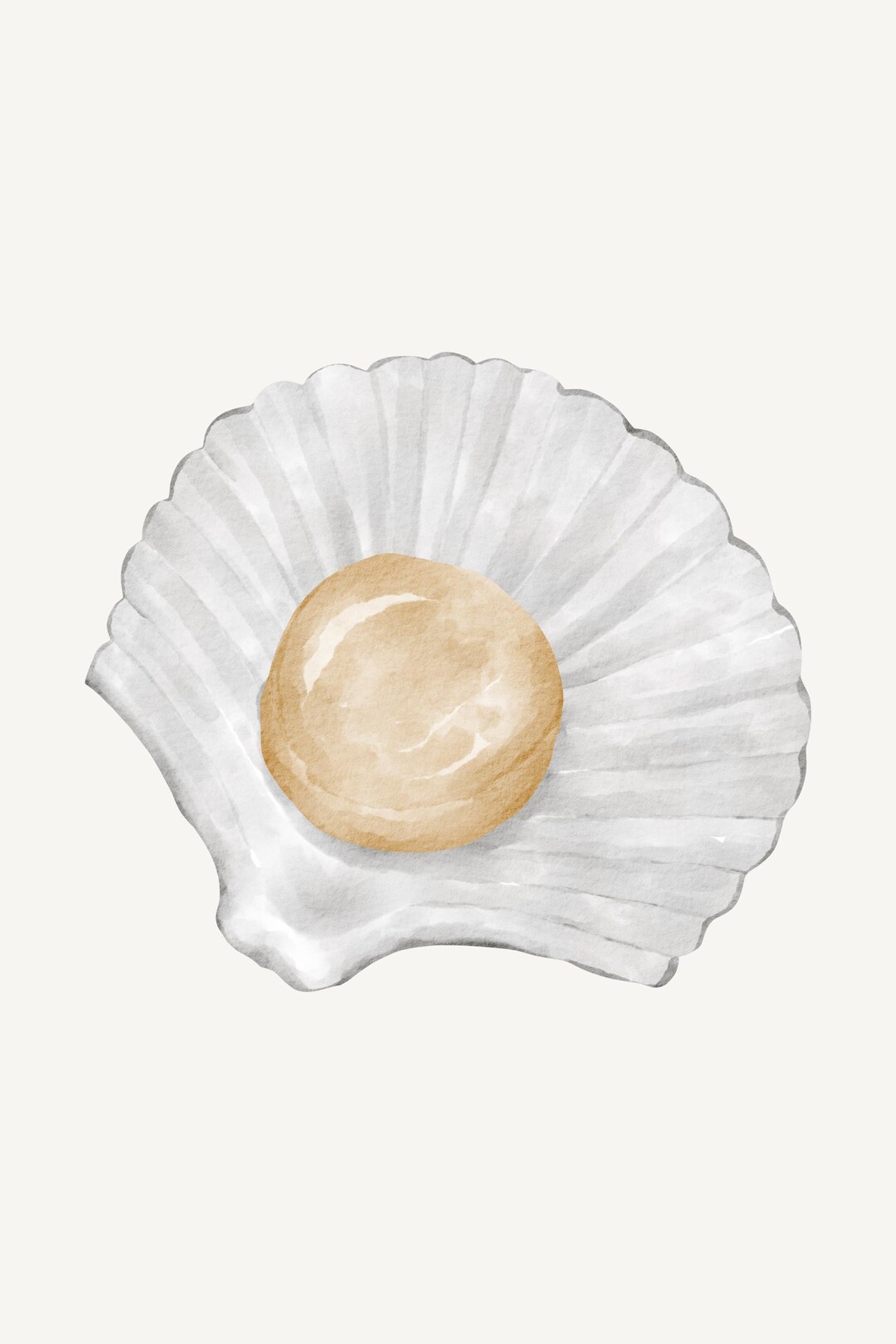 Scallop Digital Print | Trendy Wall Art | Pretty Preppy Decor | Kitchen ...