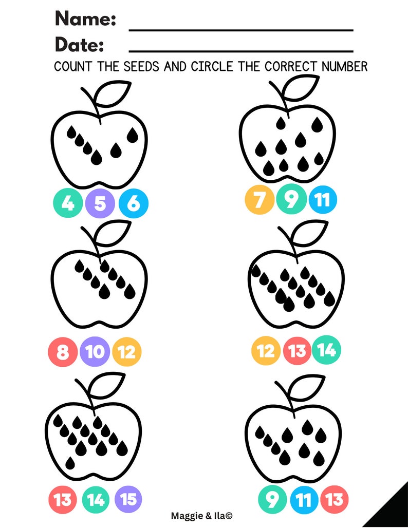 20 Printable Addition Worksheets Numbers 1-20 Counting, Ordering ...