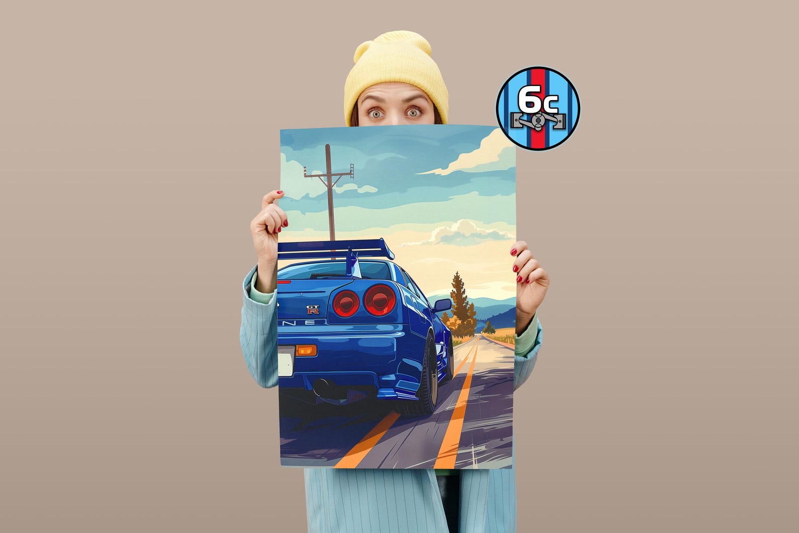 Nissan Poster | Skyline GT-R R34 Poster #5200.1 | JDM Wall Decor | JDM ...