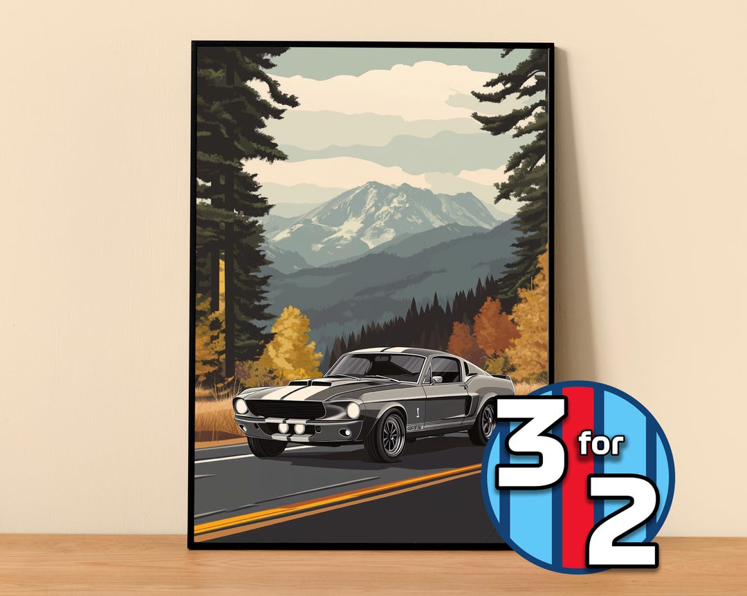 Ford Poster | Mustang Shelby GT500 Poster #5301.5 | Ford Wall Decor ...