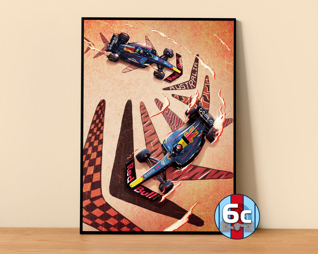 Red Bull F1 Poster Print | Australia GP 2025 Melbourne Poster | F1 ...