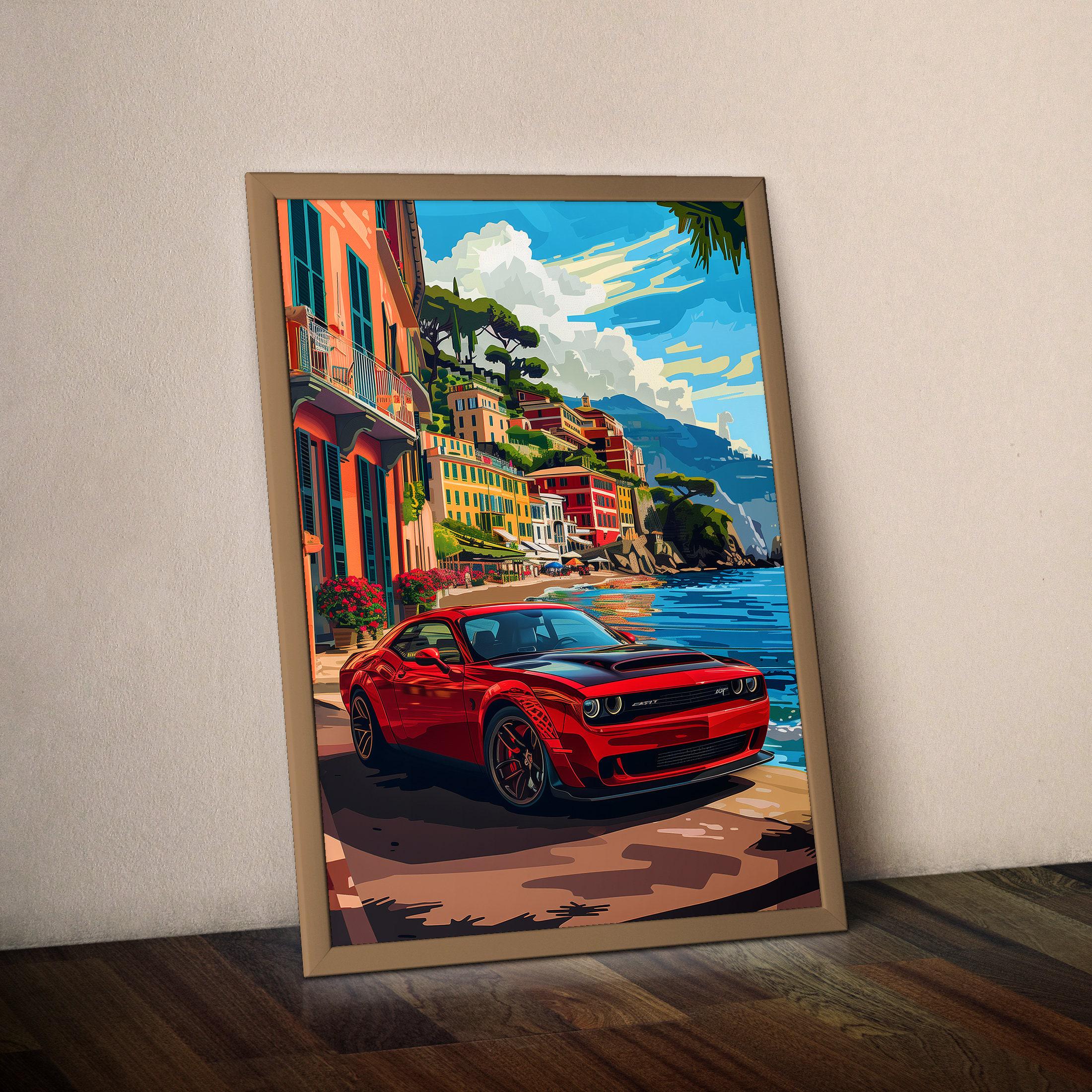 Dodge Poster | Challenger SRT Hellcat Poster #9310.0 | Dodge Wall Decor ...