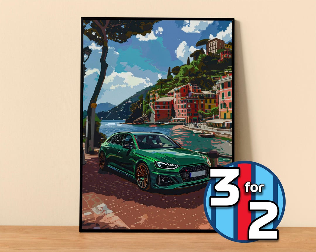Audi Poster | RS4 Avant Poster #9034.1 | Audi Wall Decor | Audi Art ...