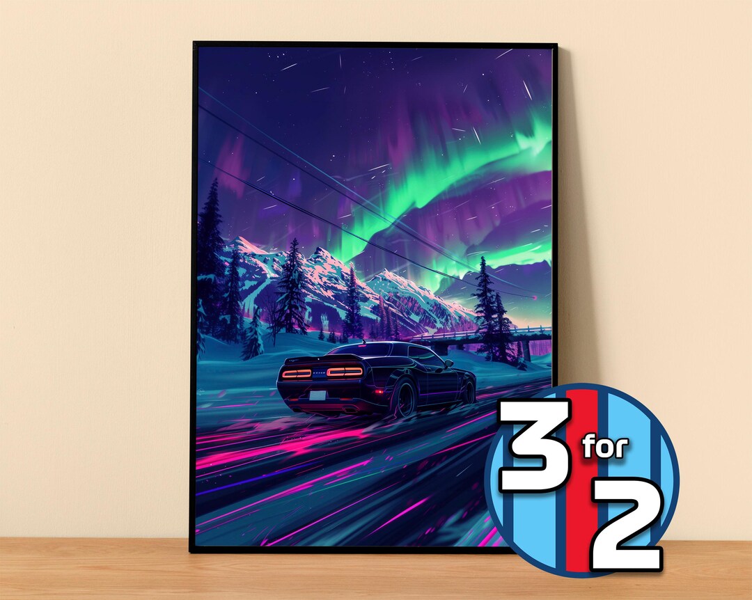 Dodge Poster | Challenger SRT Hellcat Poster #8310.0 | Dodge Wall Decor ...