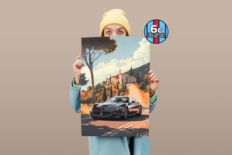 Maserati Poster | Granturismo Poster #5150.6 | Maserati Wall Decor ...